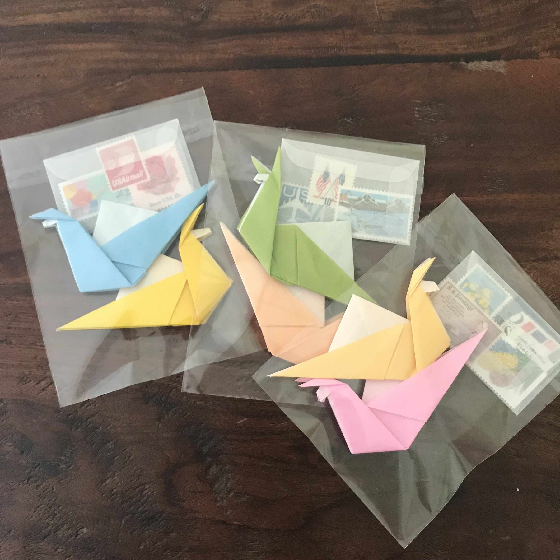 Snail Mail Kit: Origami Snails and Vintage postage make happy mail ...